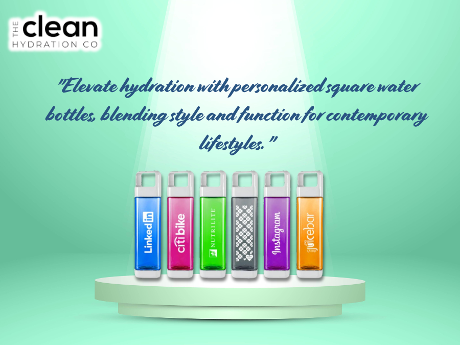 Custom Square Water Bottles: Modern Hydration Solutions – The Clean ...