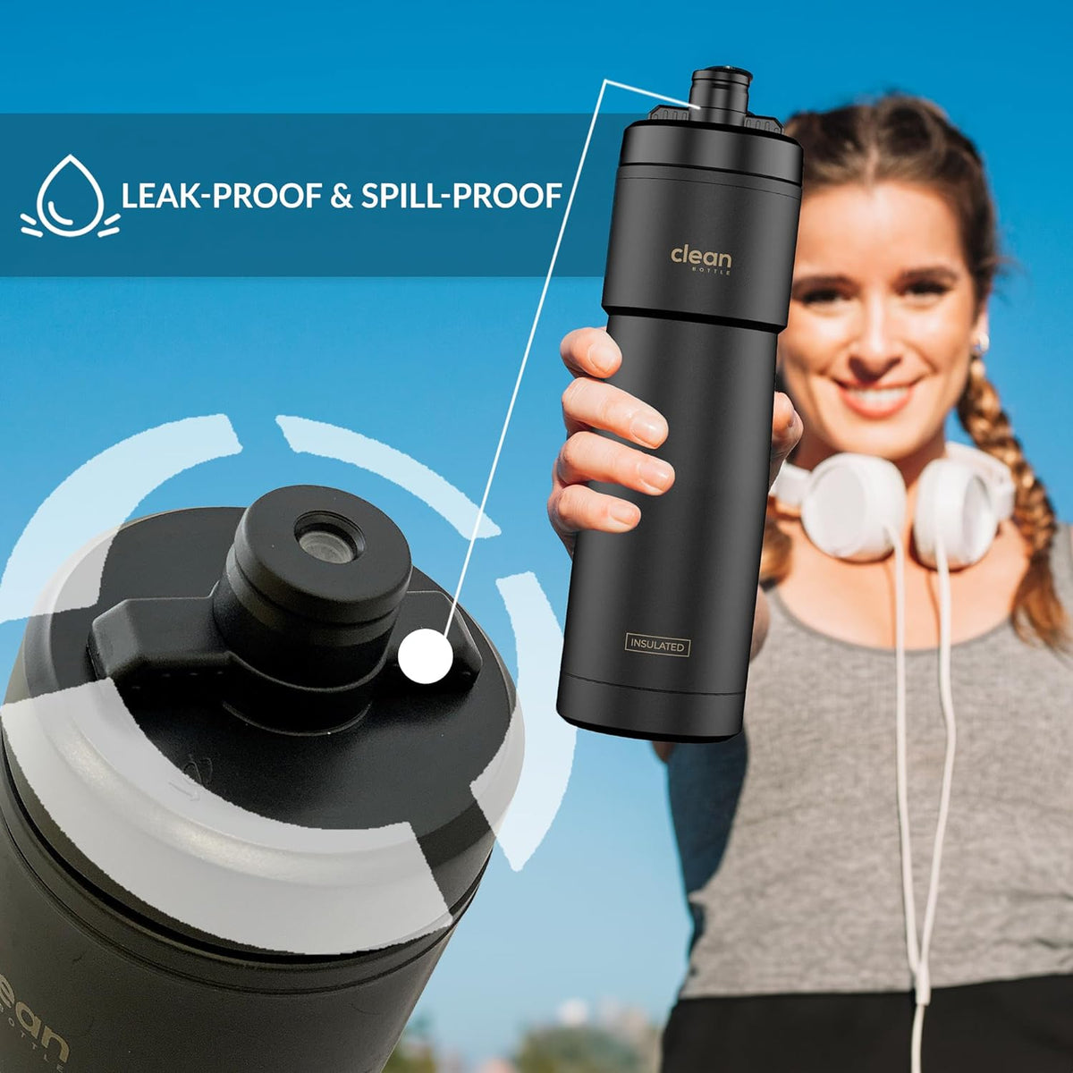 Sports Bottle | Sports Water Bottle – The Clean Hydration Company
