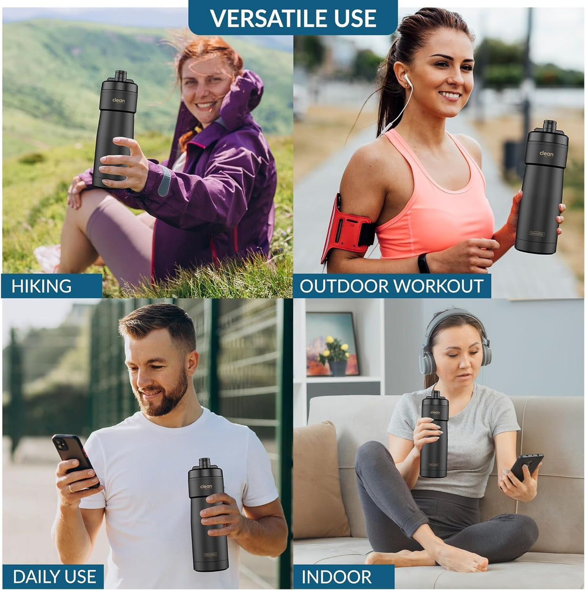 Insulated Water Bottle | Reusable Water Bottle – The Clean Hydration ...